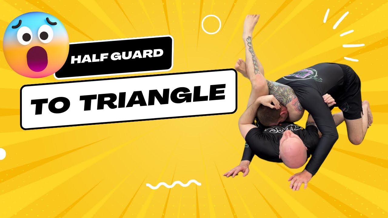 Triangle choke from half guard - YouTube