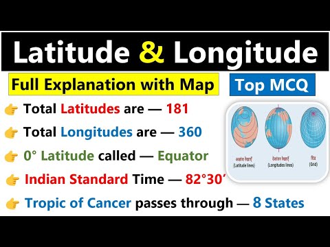 Latitude & Longitude lines MCQ | Countries on Equator | Tropic of Cancer | Geography gk | World ...