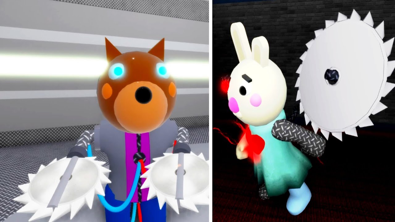 Roblox Piggy 2 Cyborg Bunny vs Cyborg Doggy Jumpscare! Roblox Piggy RP ...