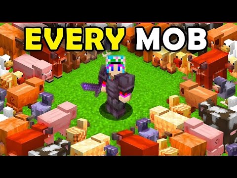 I Collect EVERY NEW MOB In Minecraft!!! - YouTube