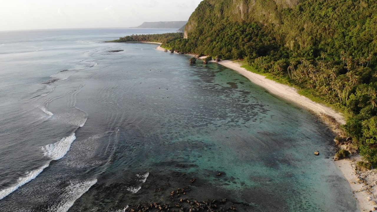 Guam Aerial Drone Footage - Tanguisson Beach - YouTube
