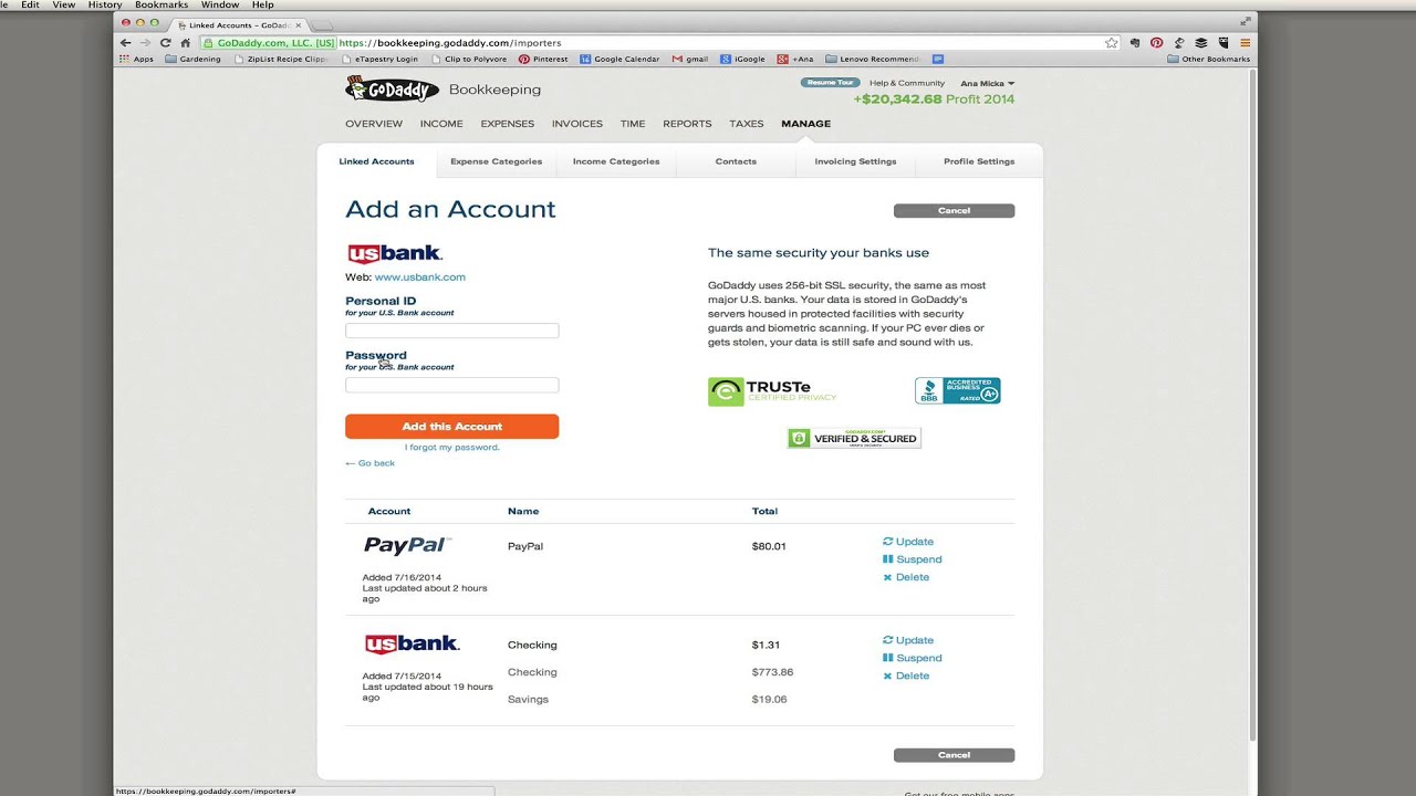 Over My Shoulder - Getting Started with GoDaddy Bookkeeping - YouTube