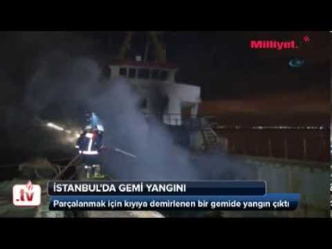 Gemide Yangın Çıktı İstanbul