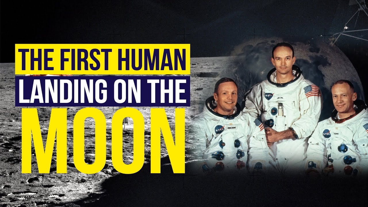 The First Human Landing On The Moon - YouTube