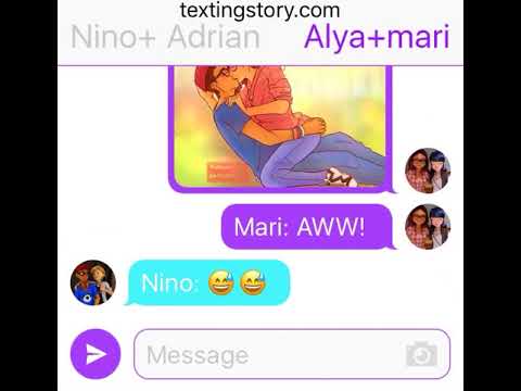 Miraculous ladybug- Adrian and marrinette kiss?! Miraculous texting story