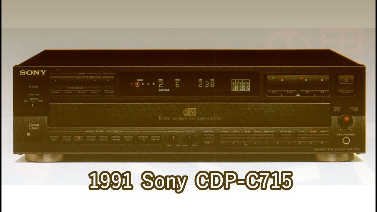 1991 Sony CDP-C715 - YouTube