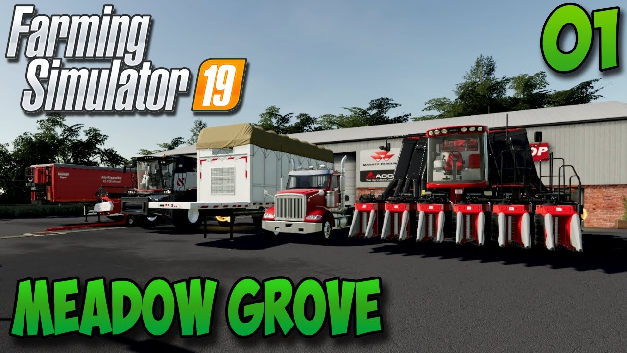 FS19 Timelapse - Meadow Grove #1 | Starting A Farm With Cotton ...