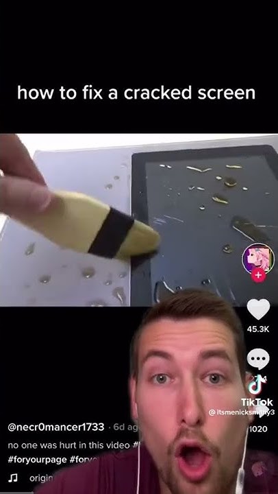 How to fix a cracked screen - YouTube