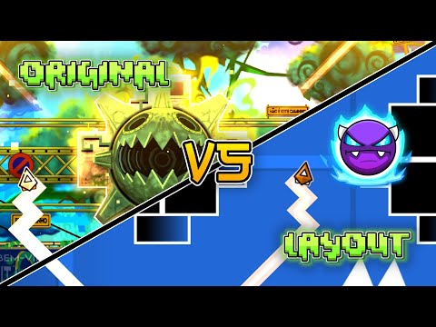 Blackfire Backfire: Original vs Layout [Full Comparison] | Geometry Dash 2.2