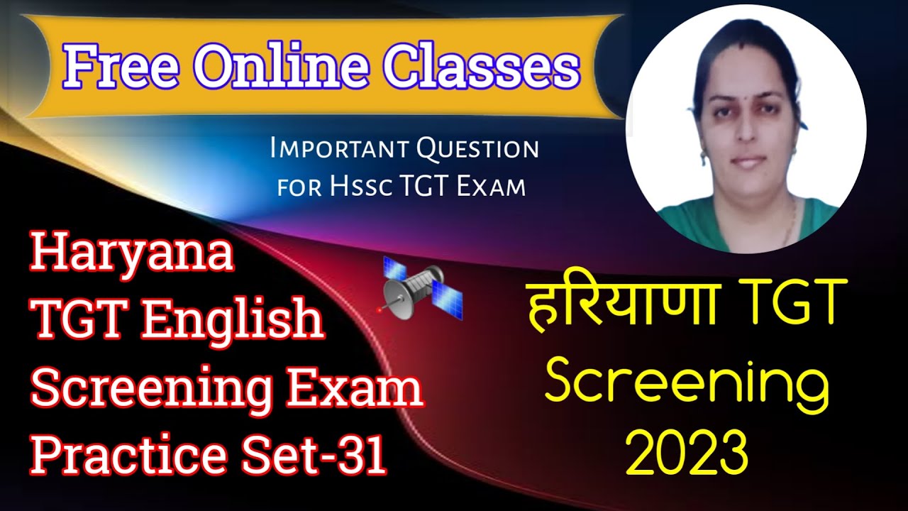 TGT English best practice set -31.tgt english screening.Hssc tgt ...