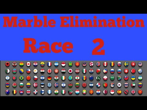 marble country race track 1 ! 100 countries elimination marble race ...
