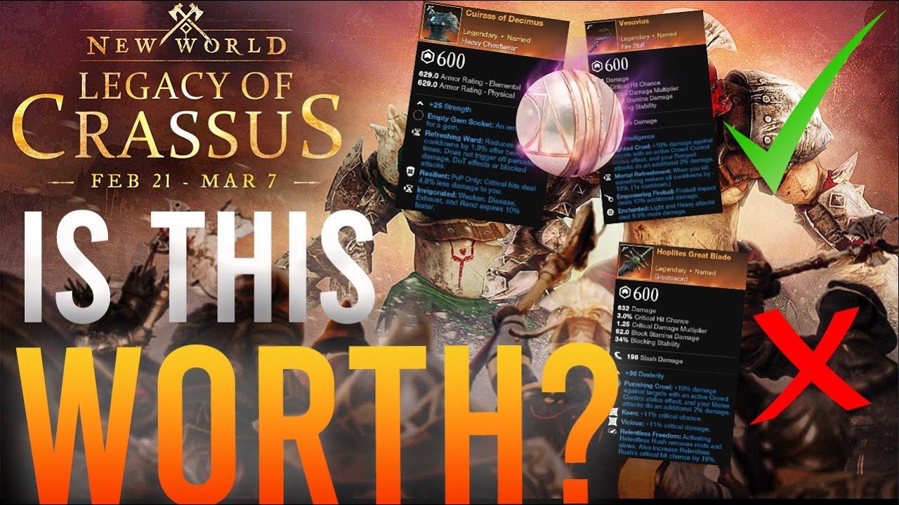 New World Legacy of Crassus Event - Is It Worth Doing? - YouTube