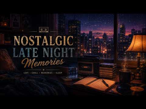 Late Night Walkman 📻 | 90s Nostalgic Lofi & Rain // 🌙 Nostalgic Late Night Memories #4k