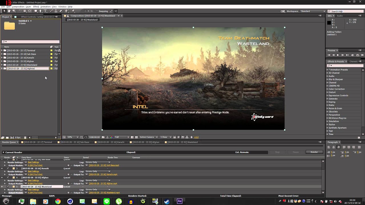 Mass Game Footage Rendering Method w/ Adobe After Effects - YouTube