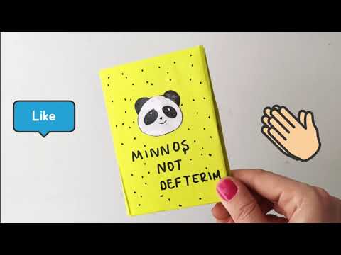 Havalı Okul Eşyası (NOT DEFTERİ yapımı)