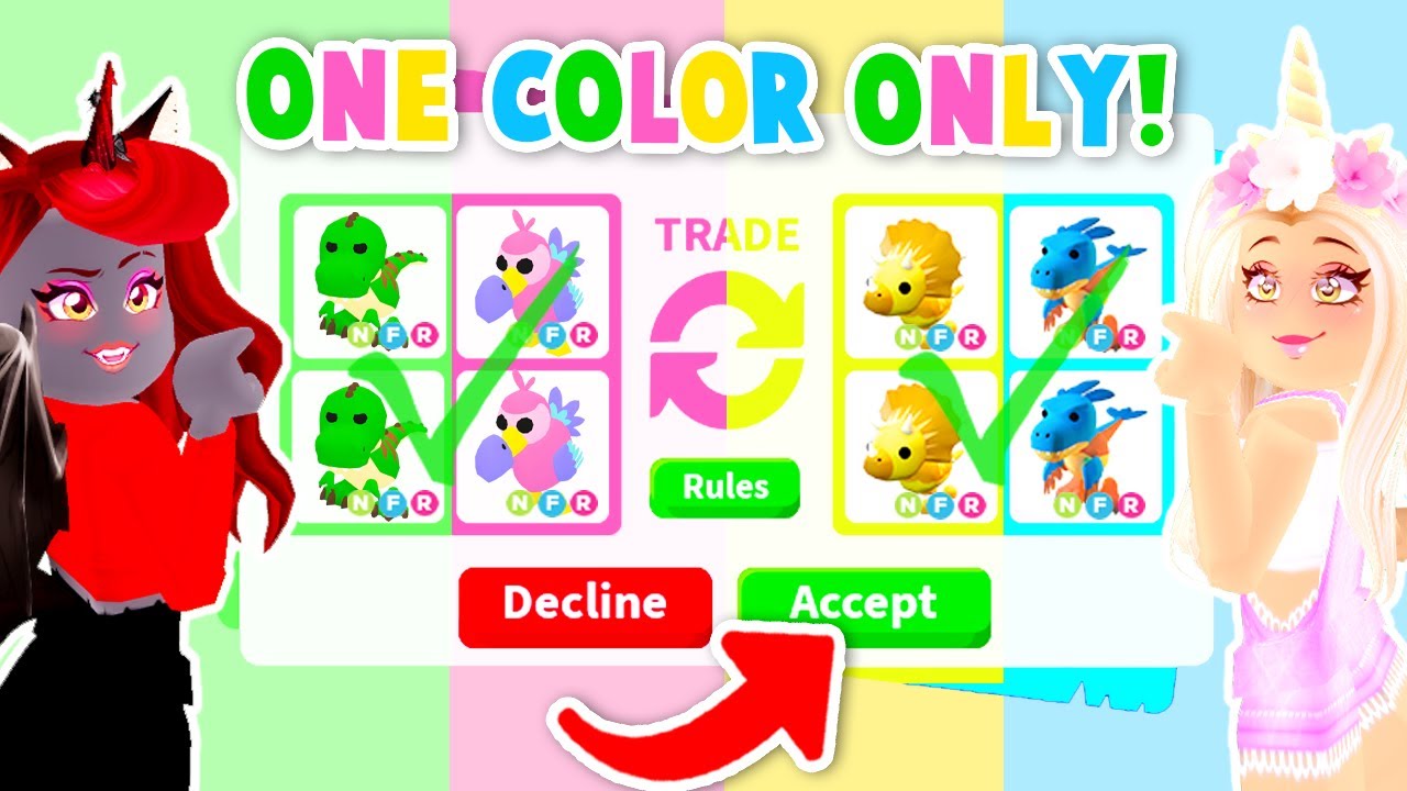 I Got SO MANY *LEGENDARIES* Out Of This One Color Trading Challenge In ...