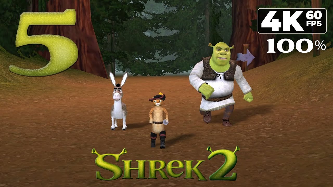 Shrek 2 (PC) - 4K60 Walkthrough (100%) Chapter 5 - The Mines - YouTube