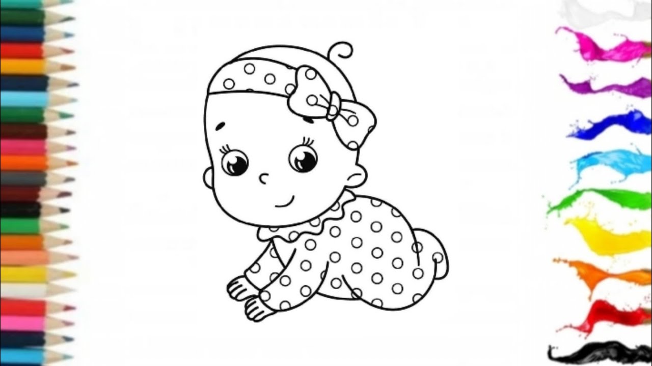 How Draw baby for Beginners //kids drawing amazing easy tricks/Draw ...