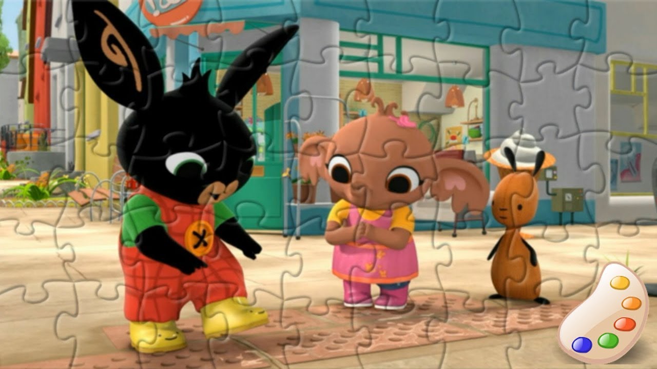 Bing Bunny CBeebies Bing Sula Flop Fun Kids Puzzle - YouTube