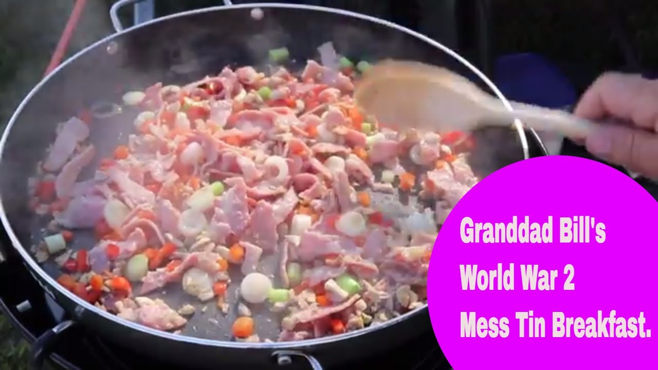 Bill's World War 2 Mess Tin Breakfast cooked on a CADAC - YouTube
