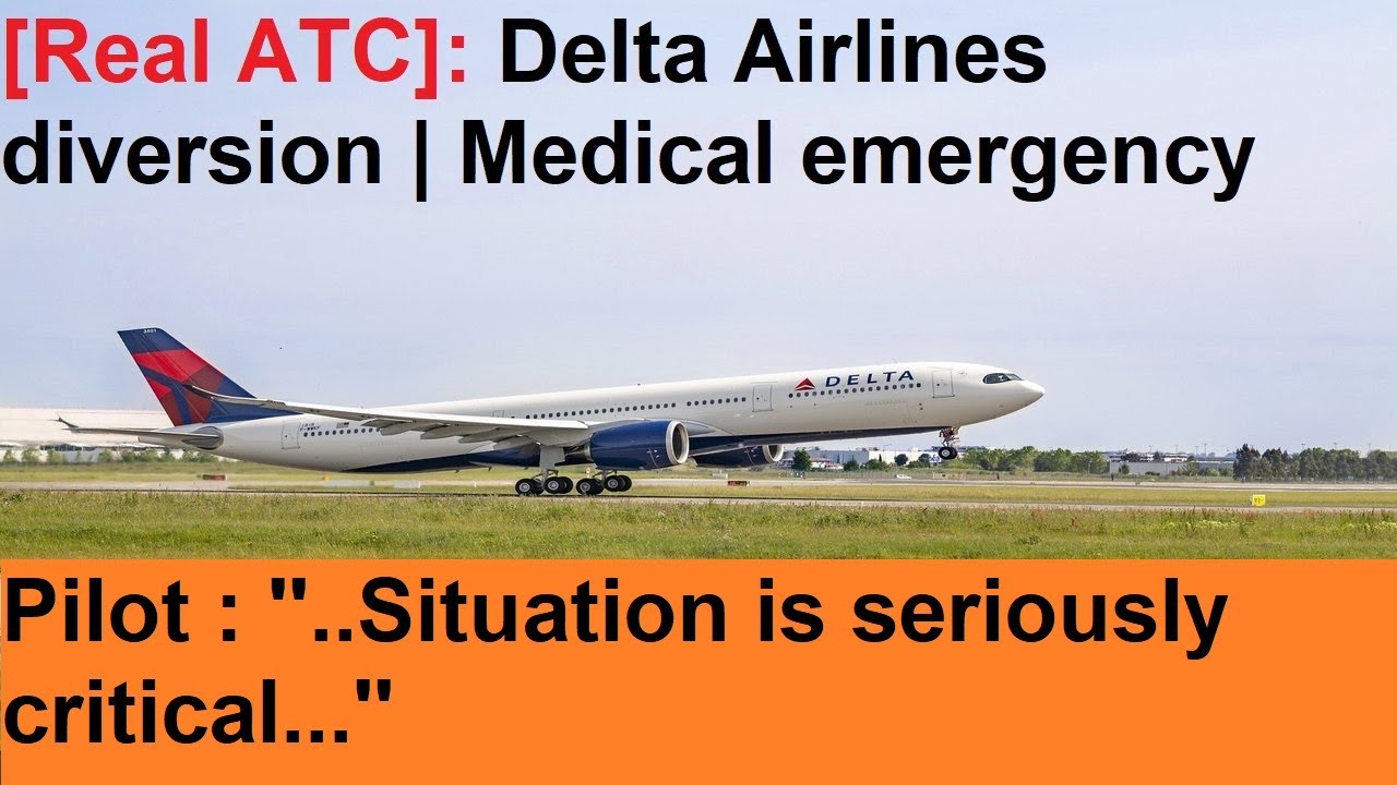 [Real ATC] Delta airlines medical emergency landing in Gander Airport ...