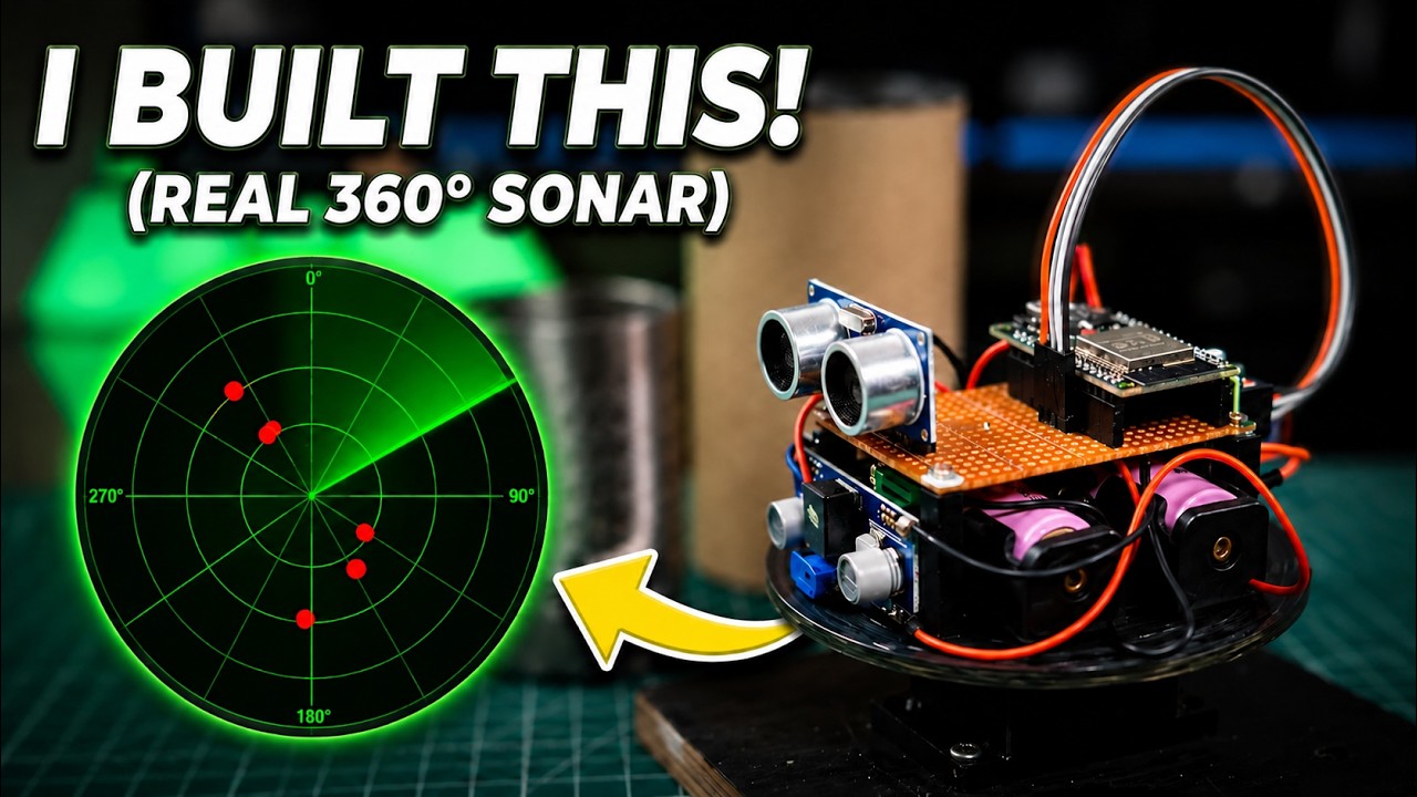 I Built a Real 360° Radar with ESP32 - YouTube