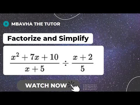 | How to simplify a Complex Trinomial | Fraction | Factorization ...