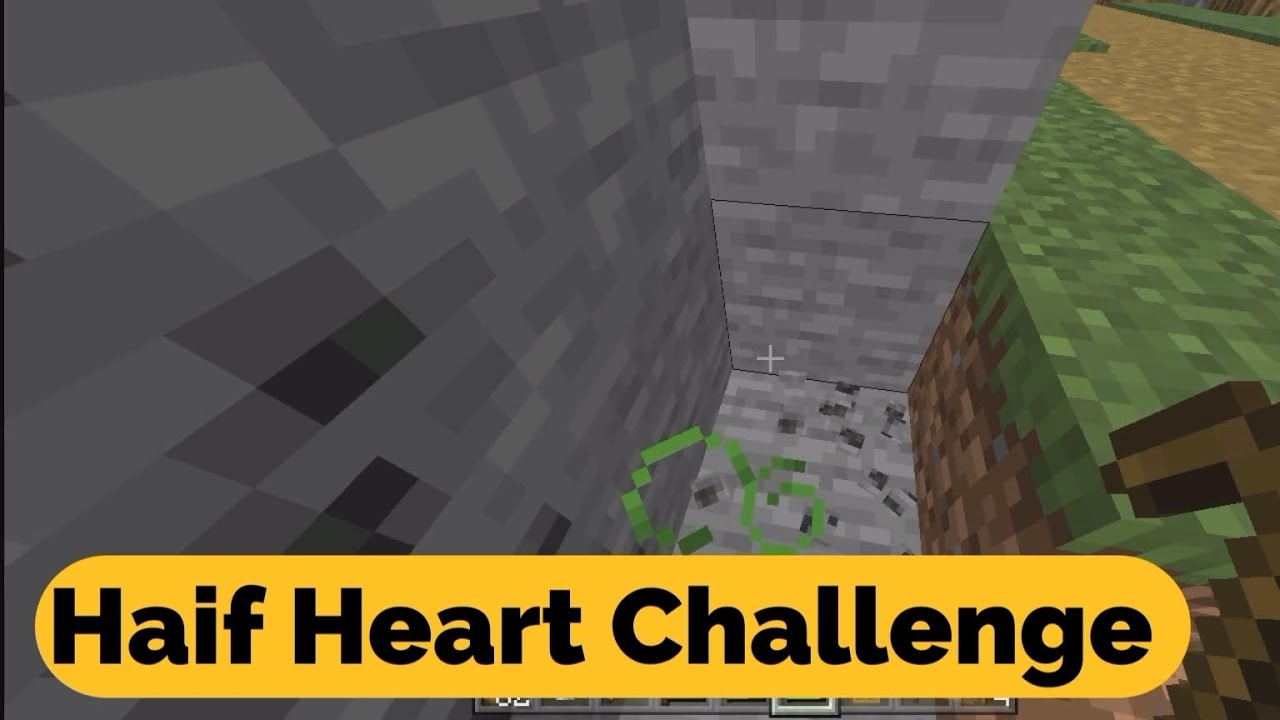 Haif Heart Challenge In Minecraft Solo #1 - YouTube
