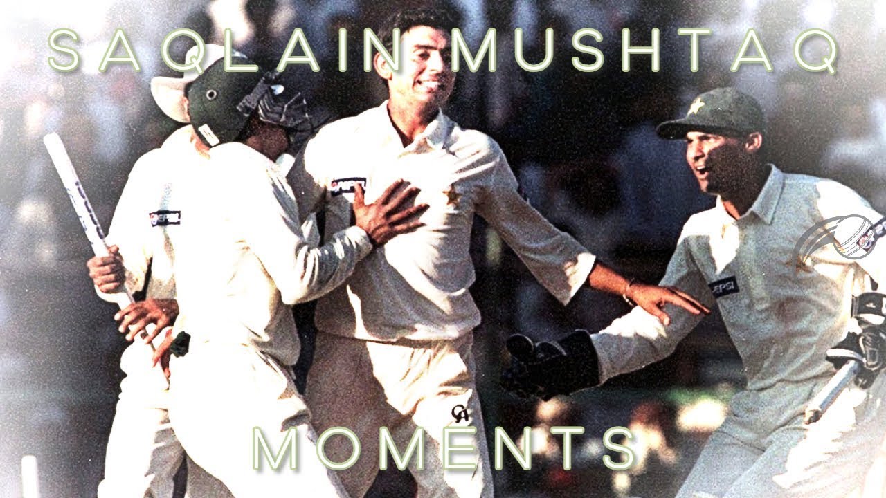 Saqlain Mushtaq bowling and moments - YouTube