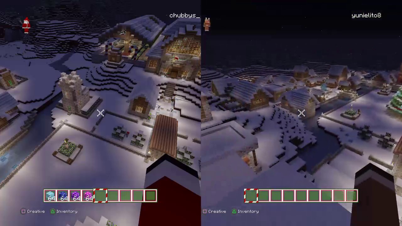 Minecraft festive world creative - YouTube