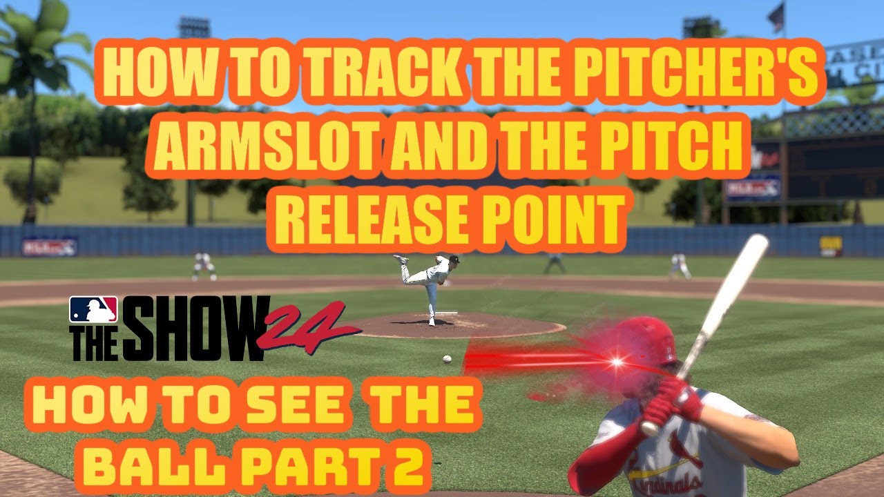 HOW TO TRACK THE PITCHER'S ARMSLOT & RELEASE POINT/SEE THE BALL PART 2 ...