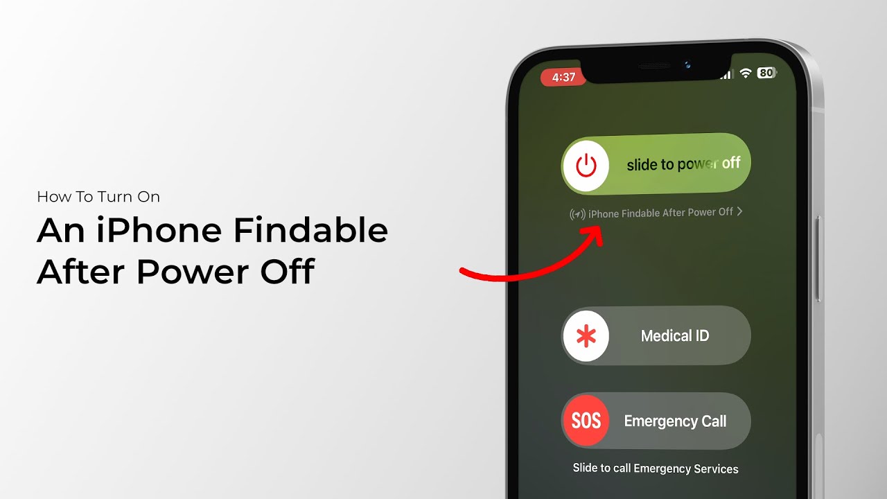 How To Turn On An iPhone Findable After Power Off? - YouTube