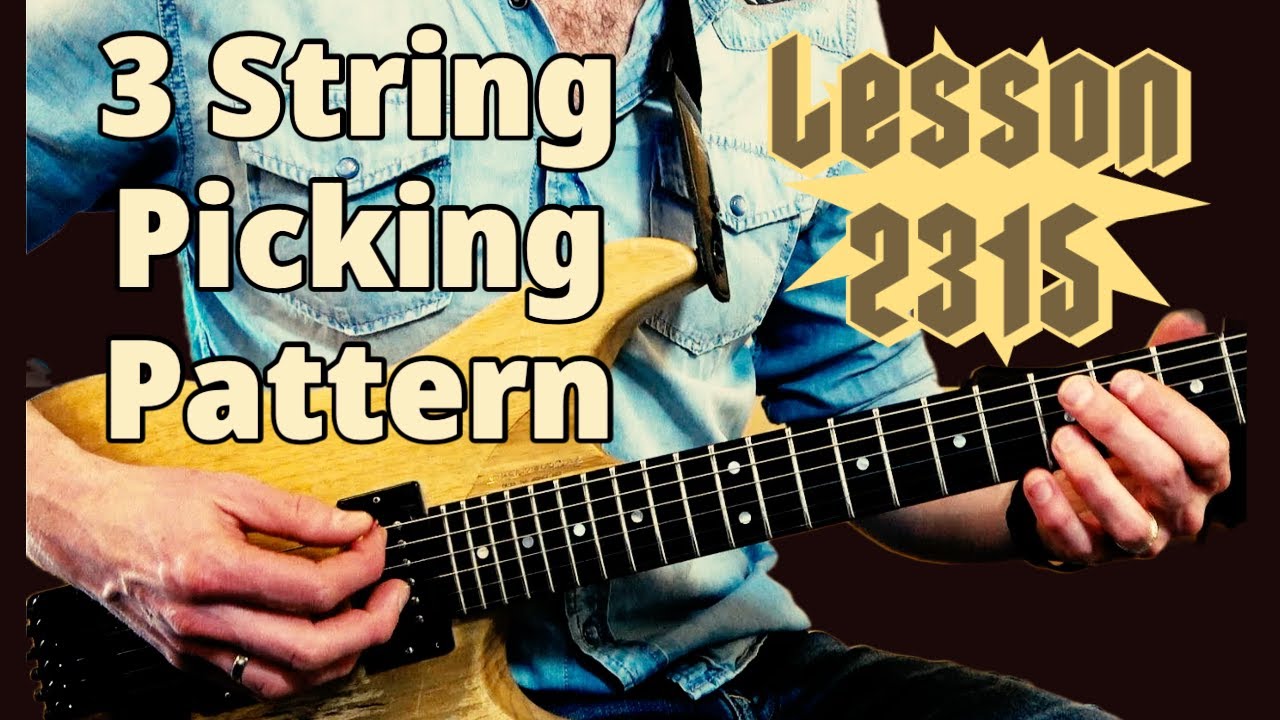Boost Your Picking Skills On The Guitar With This 3 String Picking ...