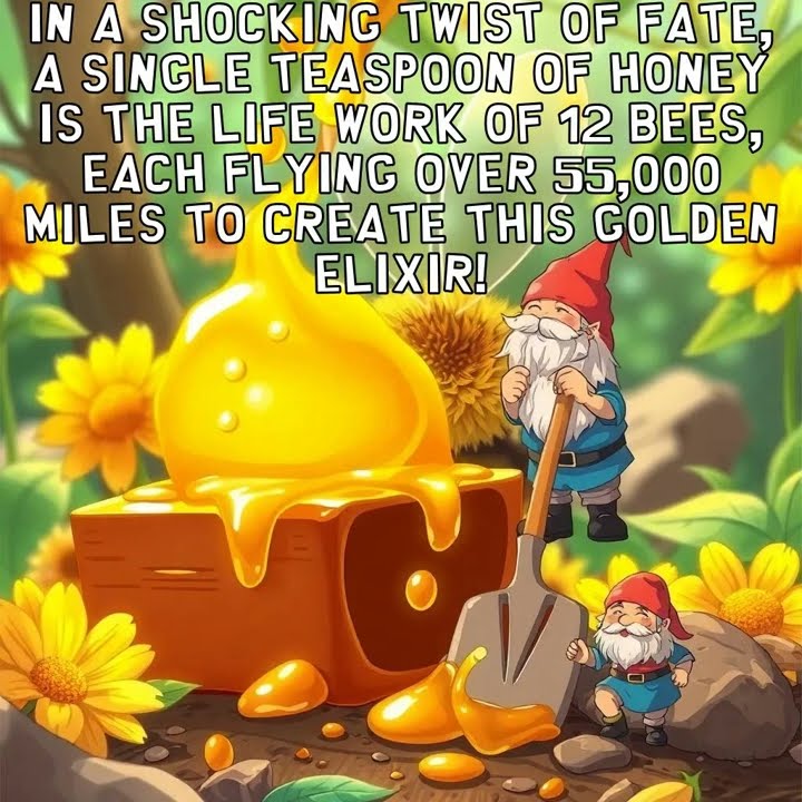 In a shocking twist of fate, a single teaspoon of honey is the life ...