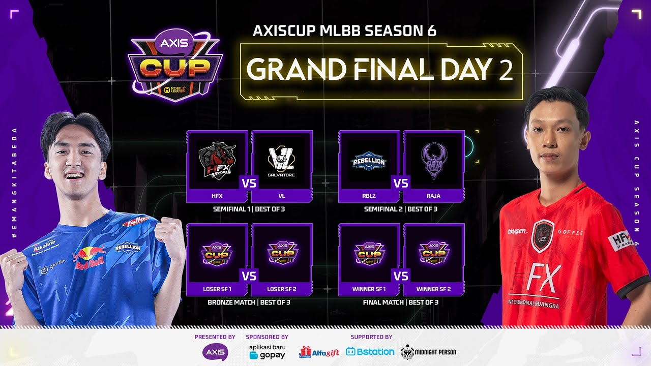 GRAND FINAL DAY AXIS CUP MOBILE LEGENDS SEASON 6 - DAY 2 - YouTube