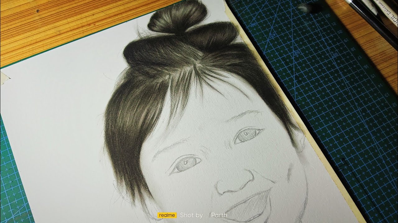 Hair shading tutorial step by step |Charcoal. - YouTube