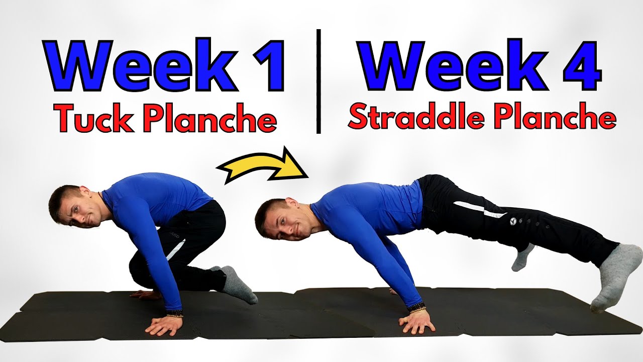 From TUCK to STRADDLE PLANCHE in 30 days | Straddle Planche Tutorial ...
