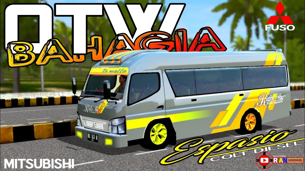 MINIBUS ELF ELEGANT • MOD BUSSID MITSUBISHI ESPASIO FULL LED TERBARU ...