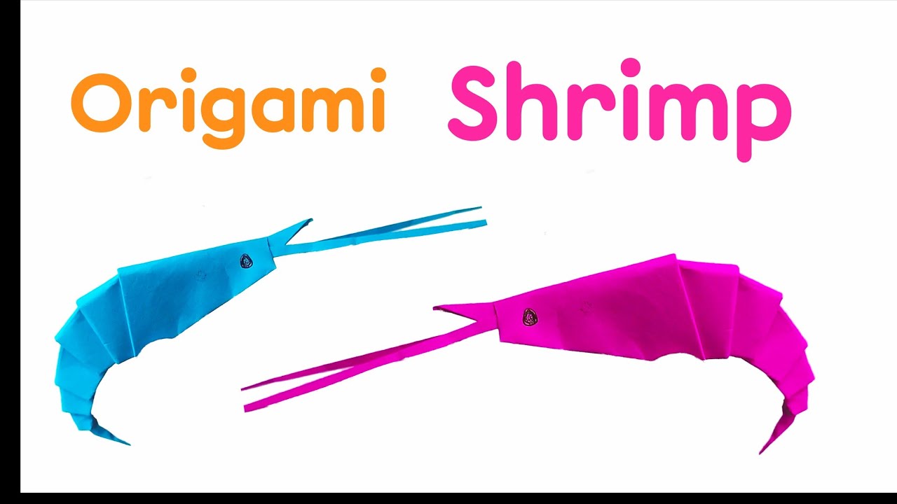 How to make origami shrimp - YouTube