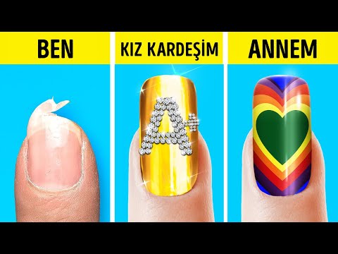 YENİ BAŞLAYANLAR İÇİN MUHTEŞEM TIRNAK TASARIMLARI