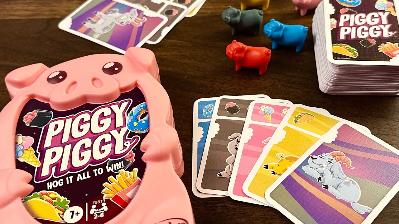 Piggy Piggy Card Game Review: A Very FAMILY FRIENDLY Game! - YouTube