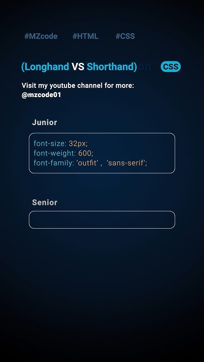 CSS Tips and Tricks: 🔥Longhand VS Shorthand🔥#css #coding #shorts #webdesign #cssshorts #html # ...