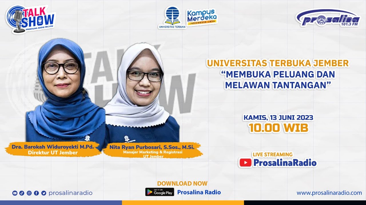 🔴 LIVE : "Universitas Terbuka Jember Membuka Peluang dan Melawan ...