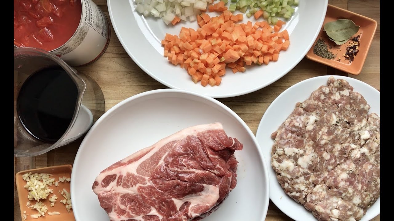 Pork Shoulder and Italian Sausage Ragout (Ragu) Recipe - Eat Simple ...