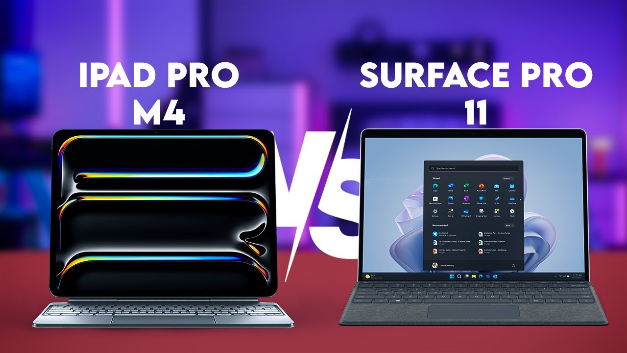 iPad Pro M4 vs Surface Pro 11 - Which One is More Powerful? - YouTube