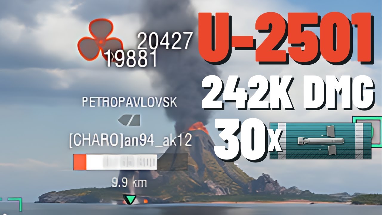 U-2501 - Two Cruisers One-Shotted from Long Range - YouTube