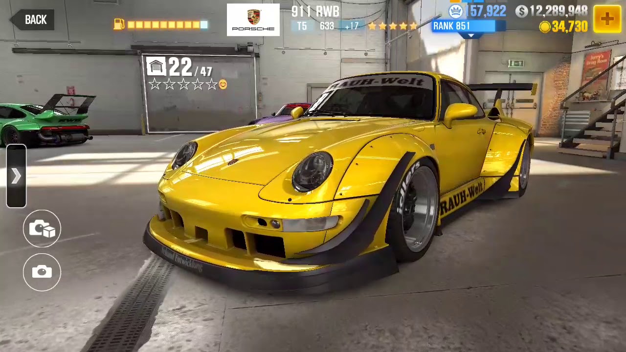 CSR2 911 RWB Update: Racing Yellow (Cinematic view) - YouTube