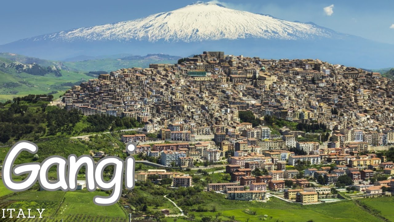 Tc Gangi Sicily Italy Gangi Is Small City In Mountain. It Was The Most