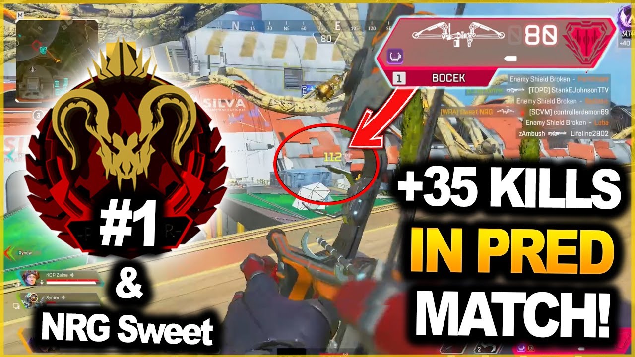 APEX RANK #1 & NRG Sweet shows Why NEW* BOCEK BOW is META in predator ...