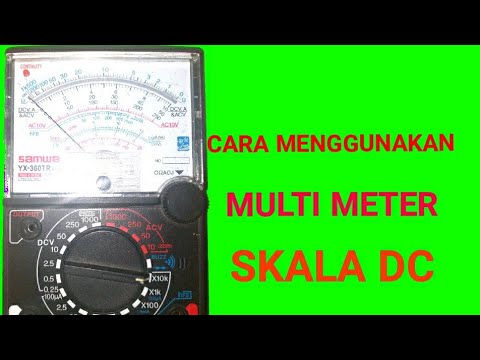 Cara menggunakan multi meter skala dc - YouTube